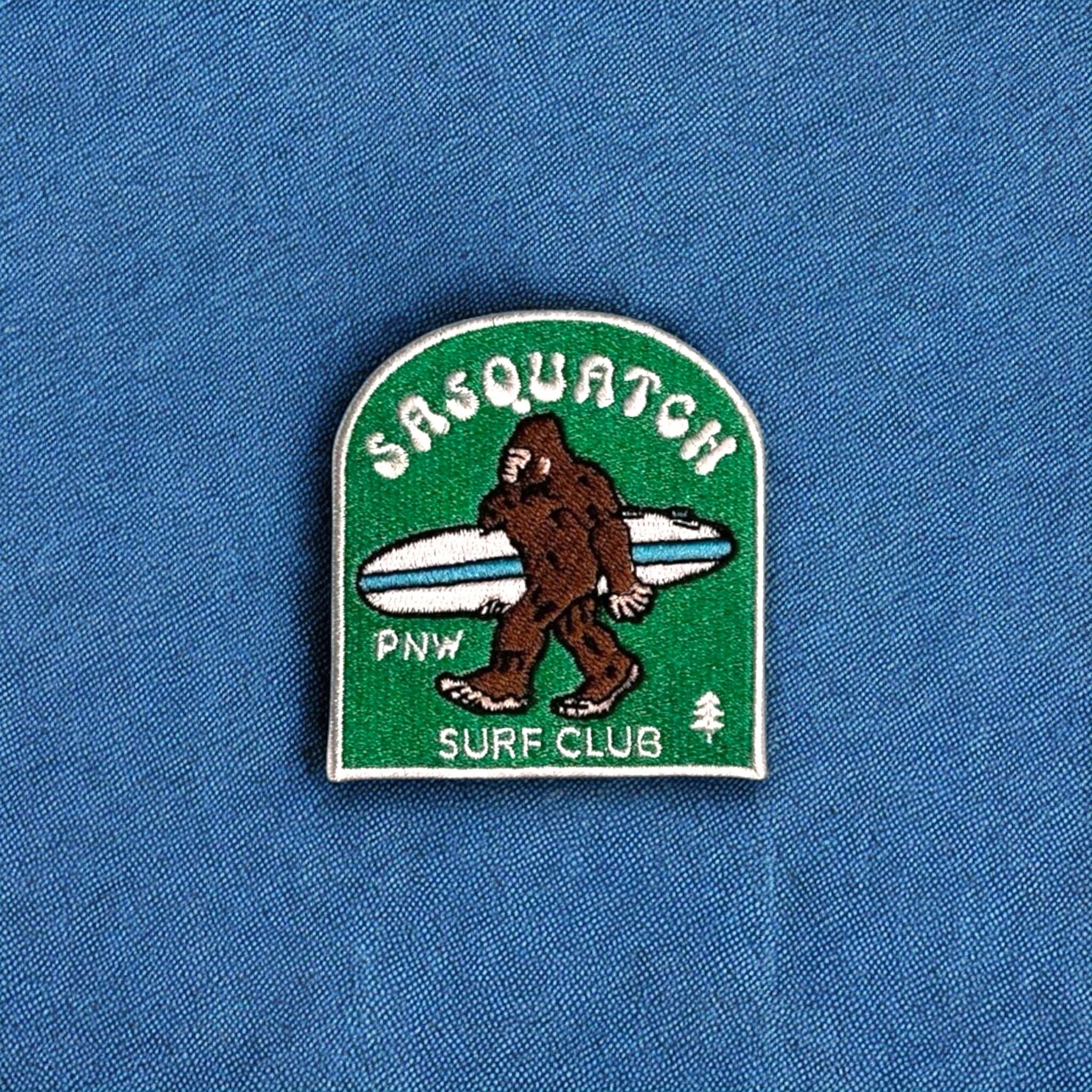 Sasquatch Surf Club Patch – Blue Bison Apparel