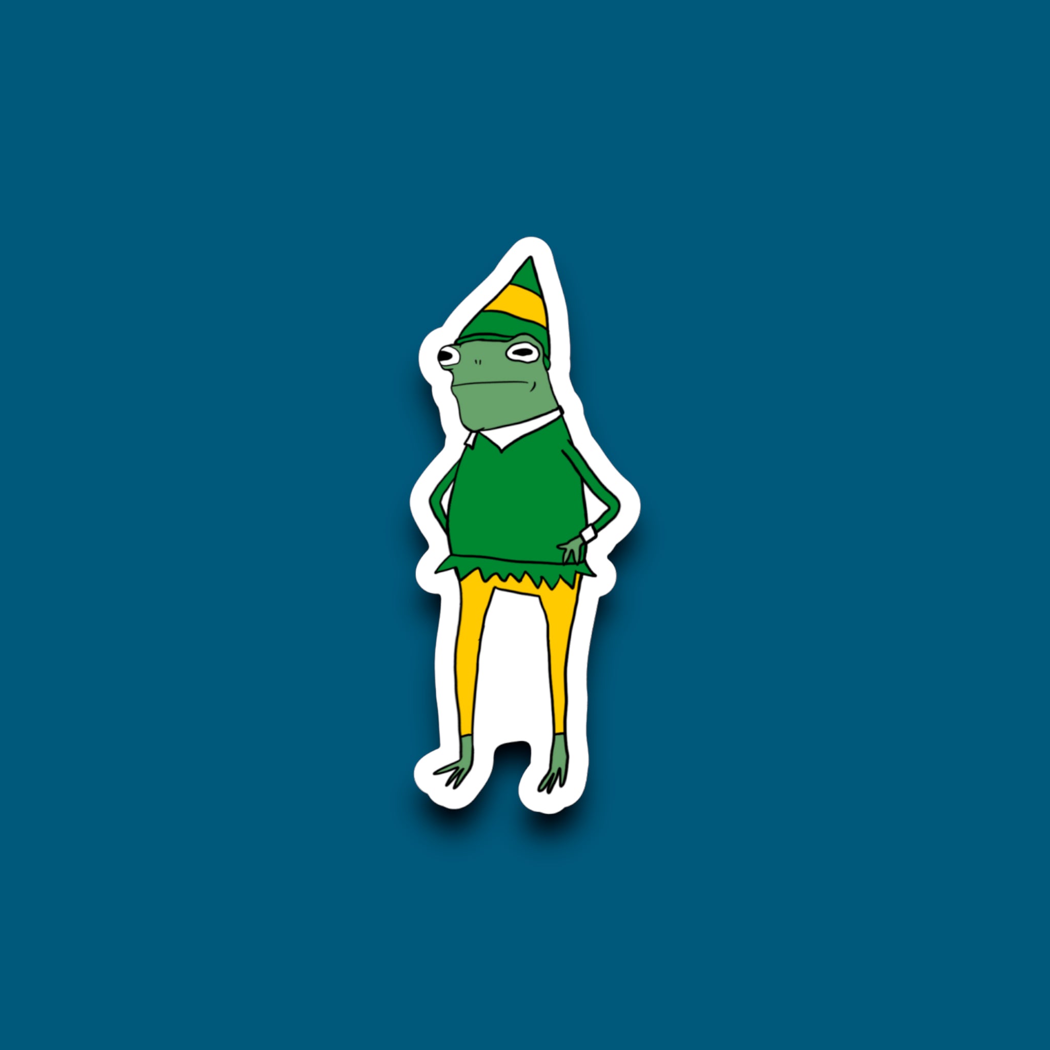 Elf Frog Sticker (R15) – Blue Bison Apparel