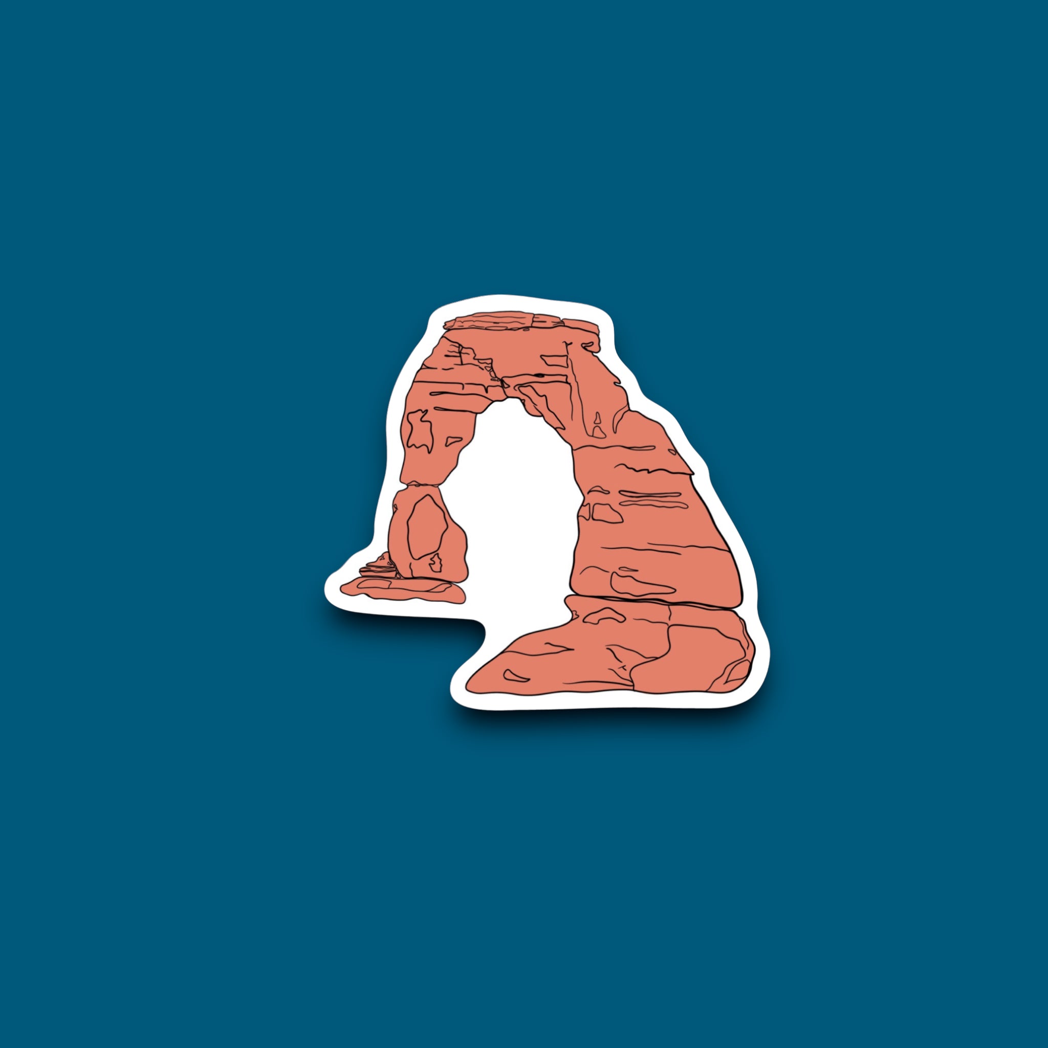 Delicate Arch Sticker (H10) – Blue Bison Apparel