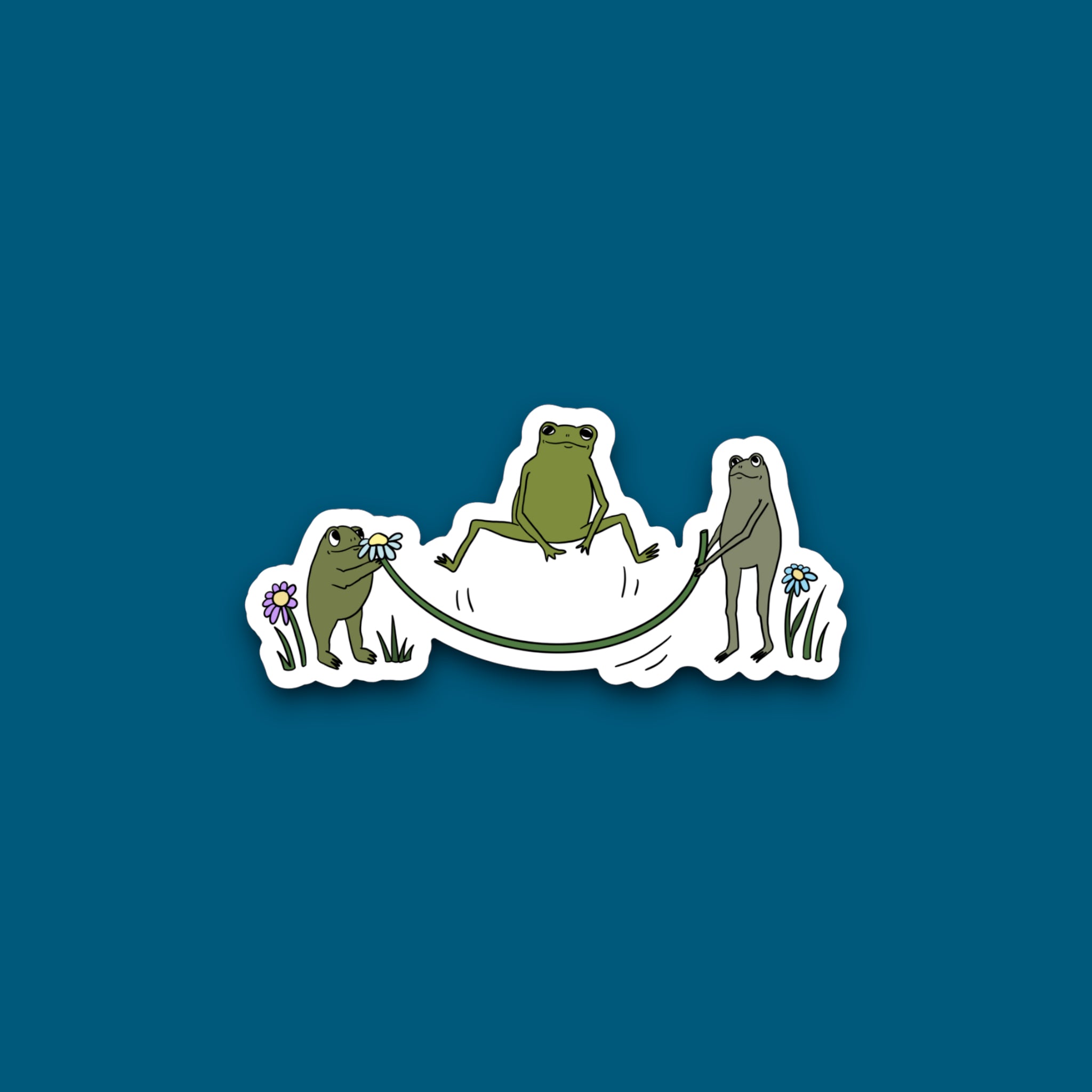 Jump Roping Frogs Sticker – Blue Bison Apparel