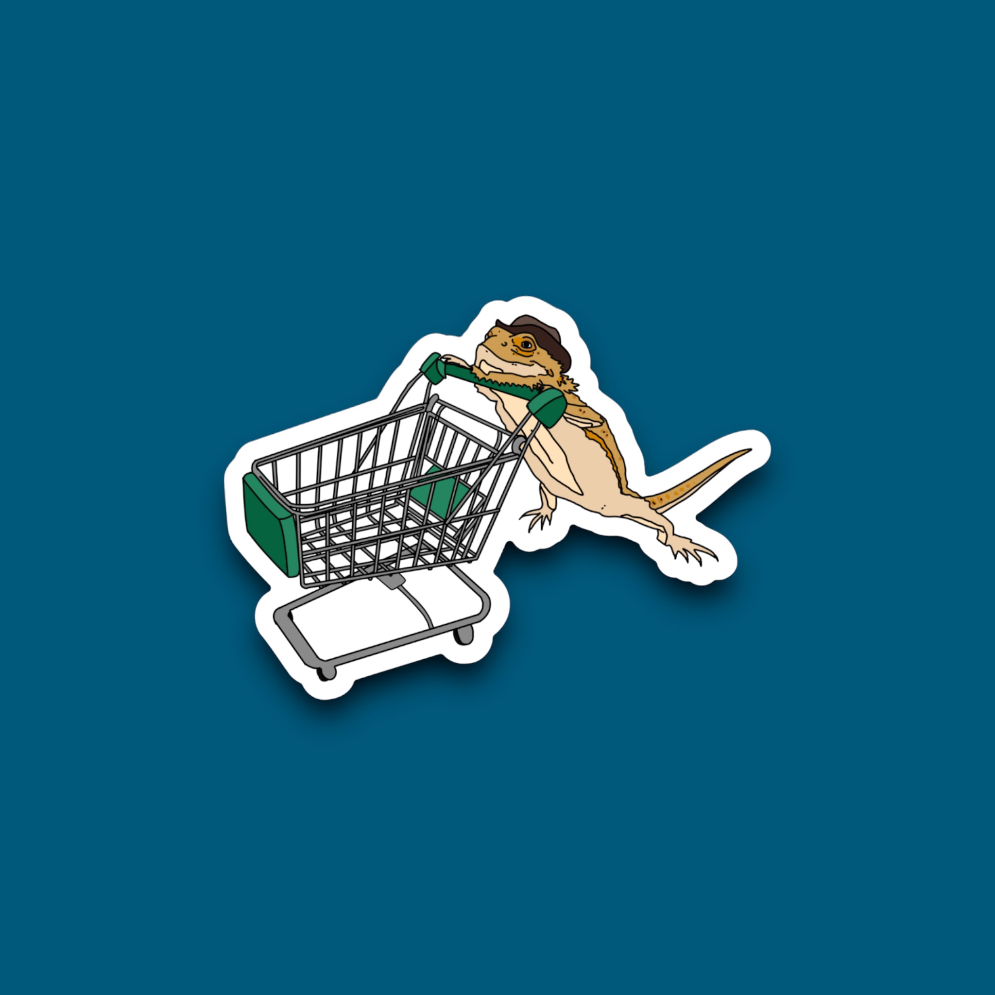 Cody The Bearding Dragon Sticker (M6) – Blue Bison Apparel