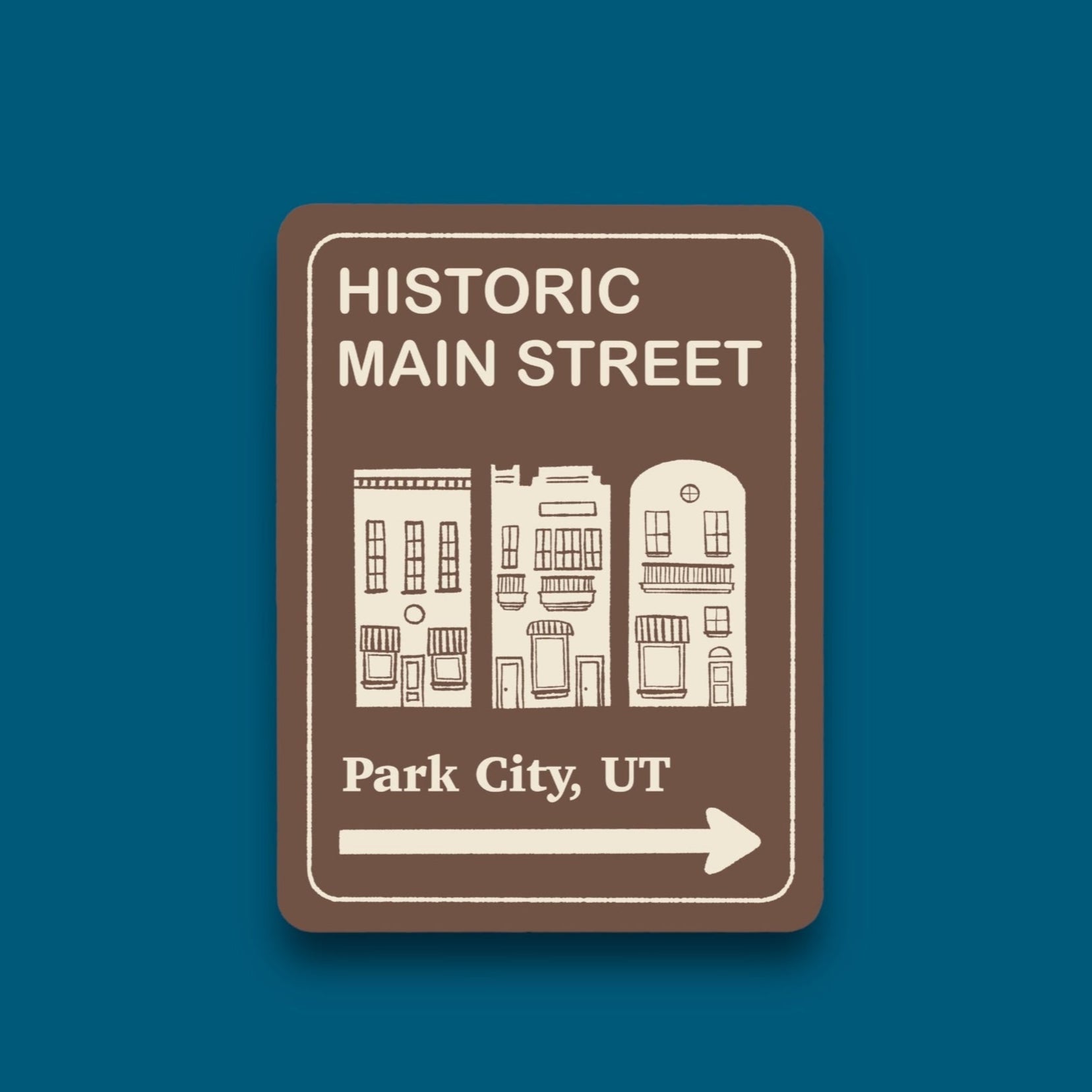 Park City Historic Main Street Trailhead Sticker – Blue Bison Apparel