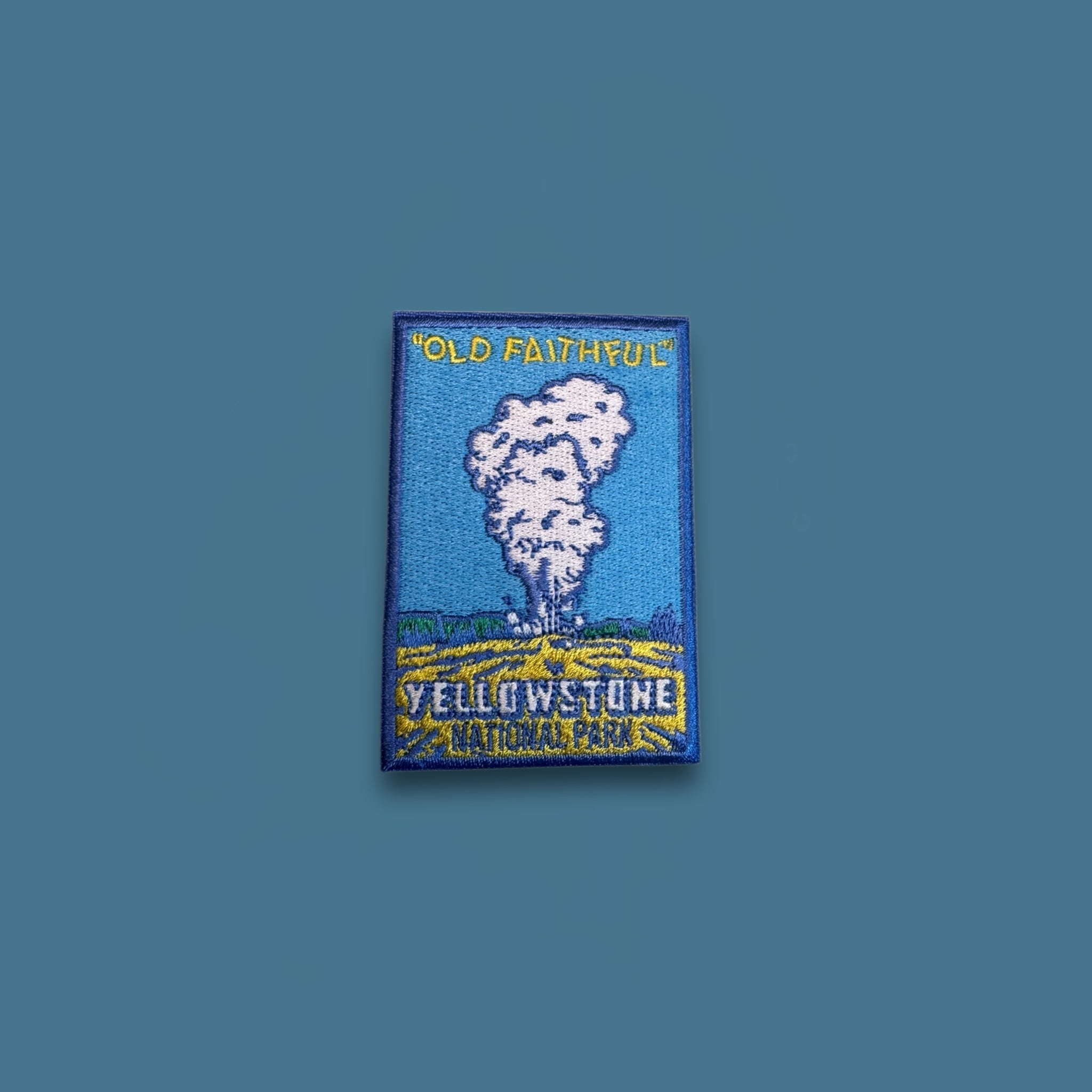 Old Faithful Yellowstone Patch – Blue Bison Apparel
