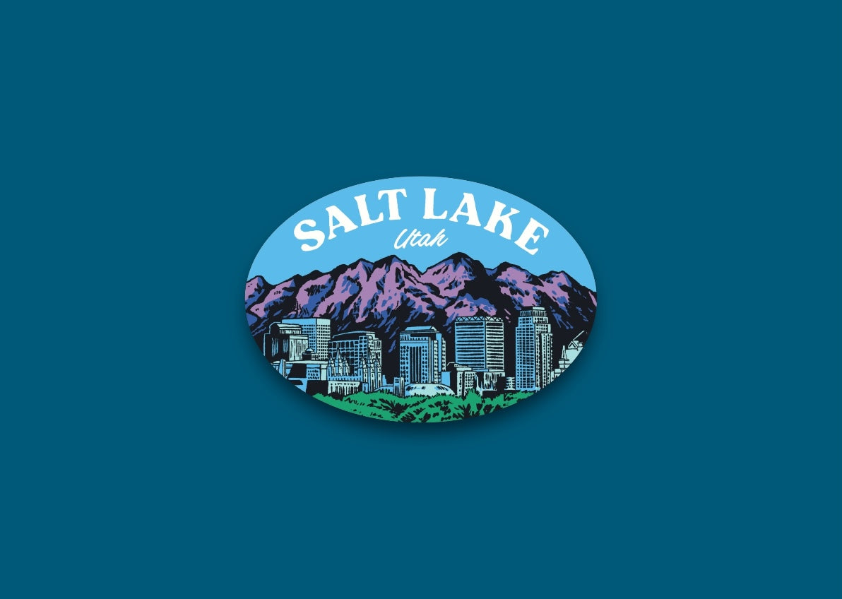 Salt Lake Utah Sticker – Blue Bison Apparel