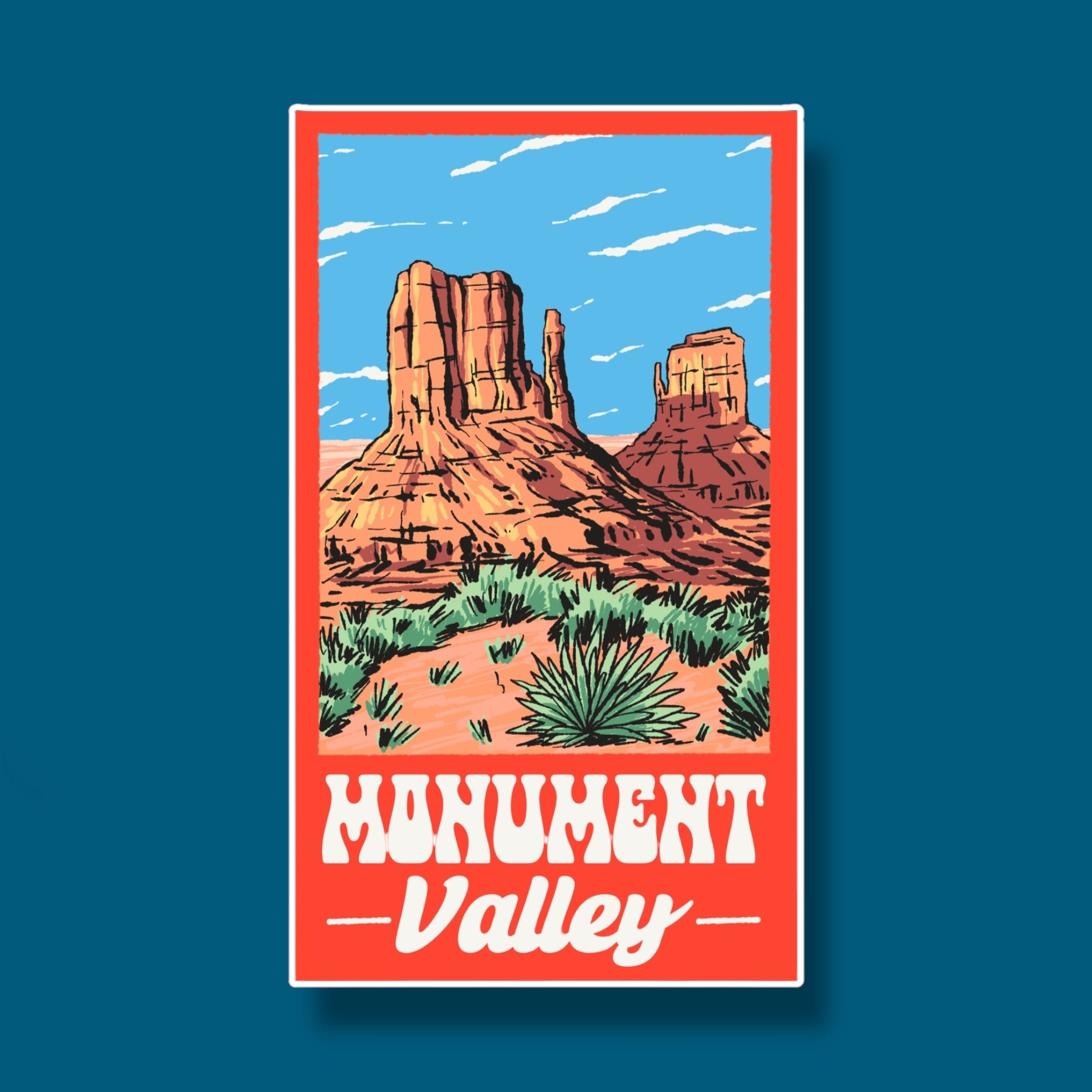 Monument Valley Rocks Sticker – Blue Bison Apparel
