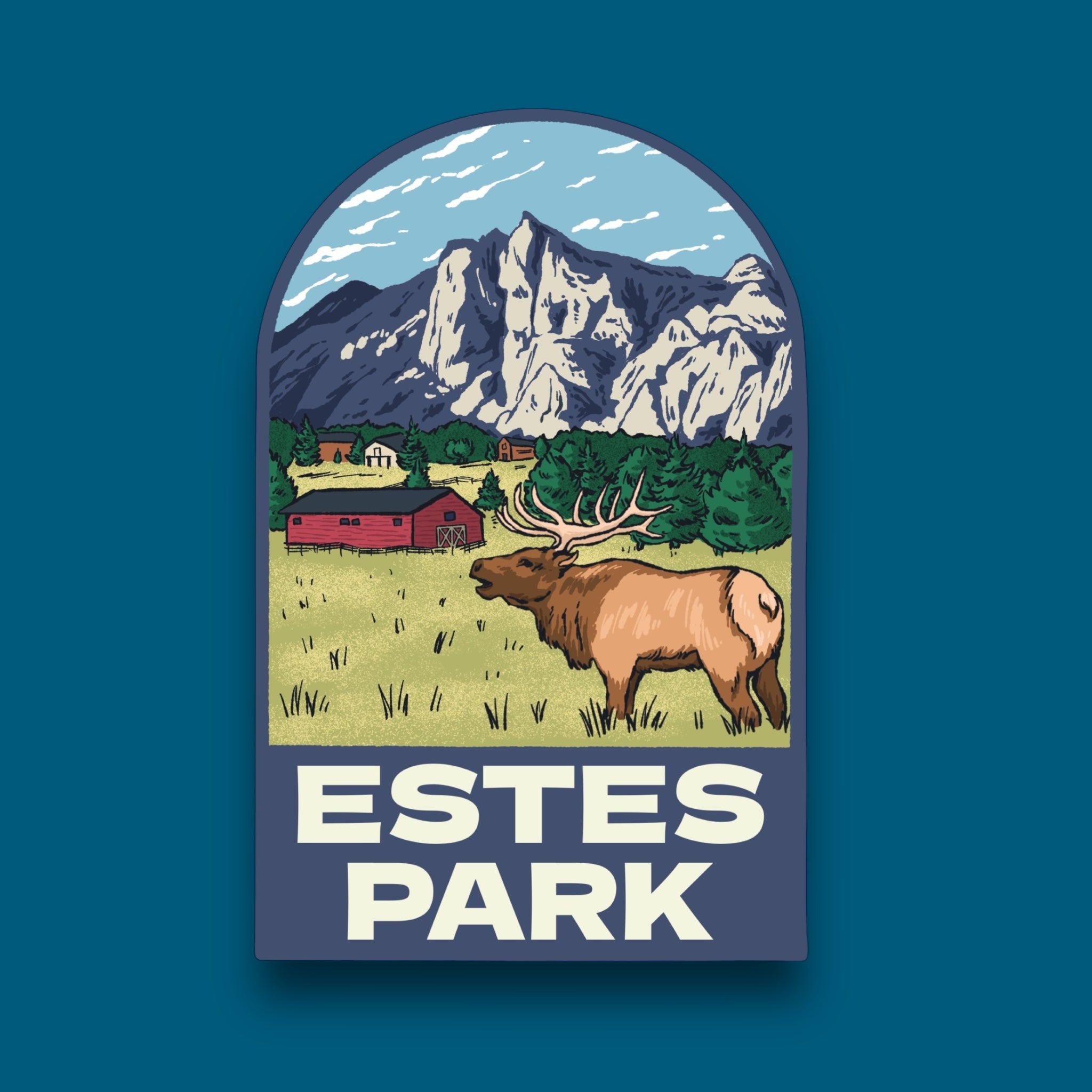 Estes Park Colorado Sticker – Blue Bison Apparel