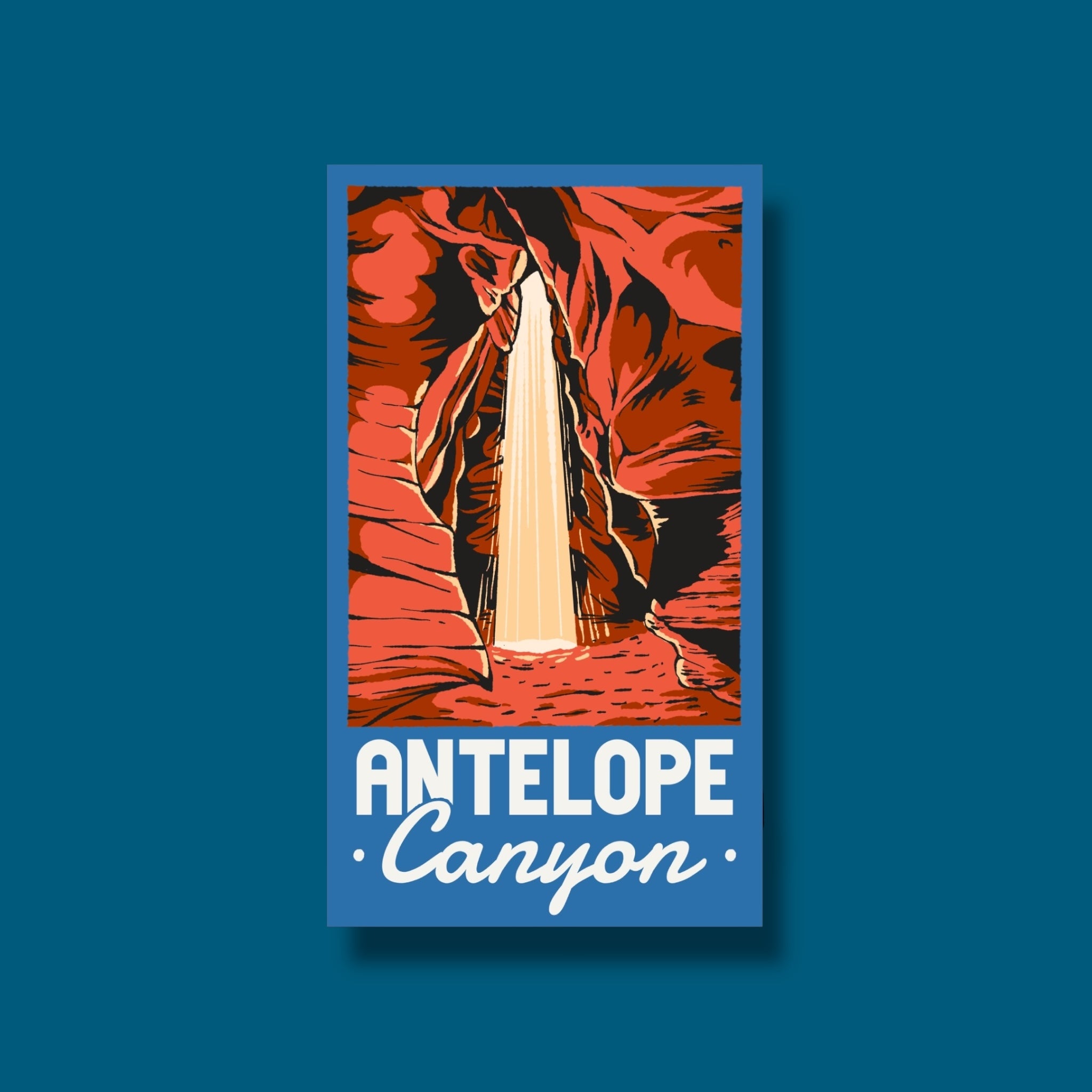 Antelope Canyon Hike Sticker – Blue Bison Apparel